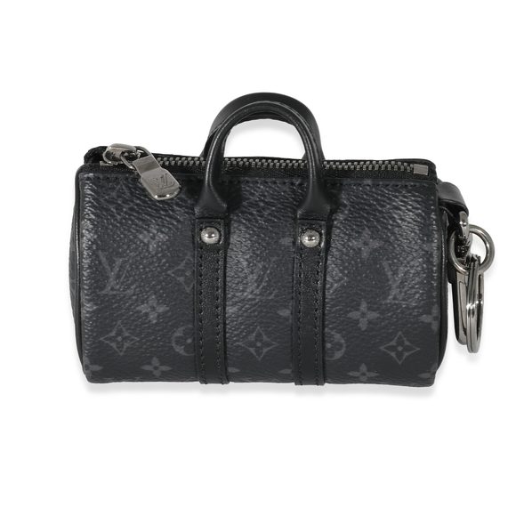 Louis Vuitton | Bags | Louis Vuitton Monogram Eclipse Canvas Mini Keepall Bag Charm Key Holder ...
